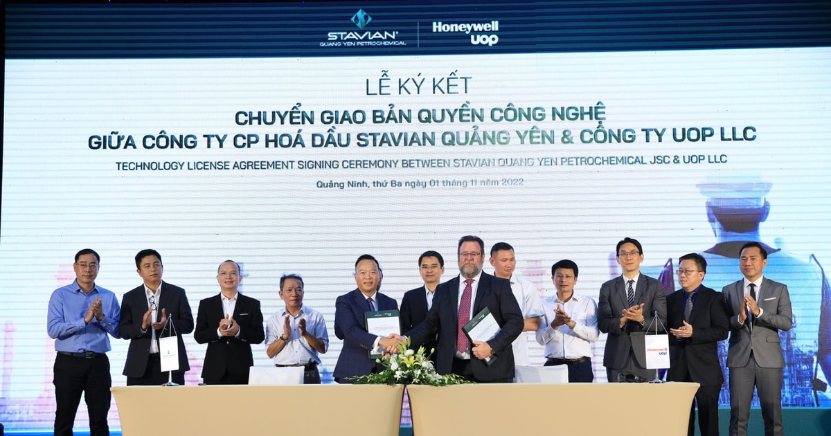 Nhà máy hóa dầu Stavian Quảng Yên nhận chuyển giao công nghệ từ ...
